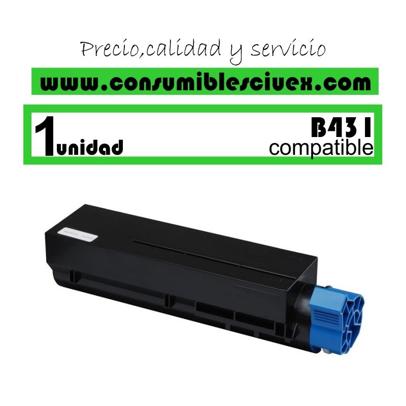 TONER OKI B431 COMPATIBLE CON IMPRESORAS OKI B431, B431N, B431DN