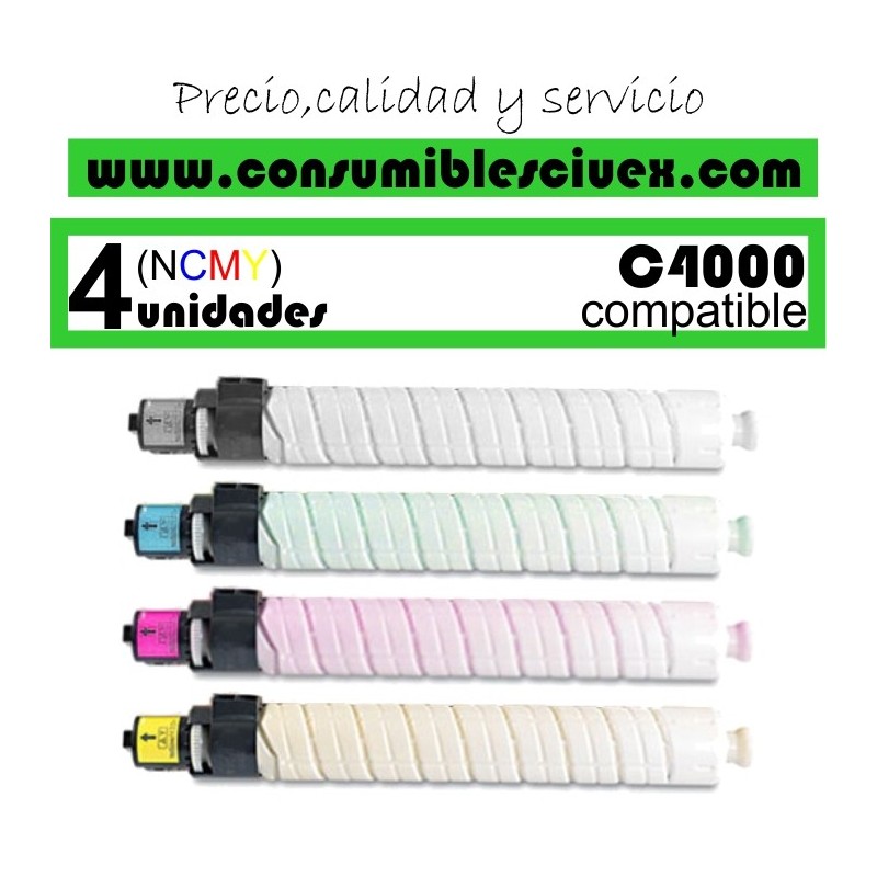 RICOH AFICIO MP-C4000/MP-C5000 AMARILLO CARTUCHO DE TONER GENERICO 842049/841457/841161